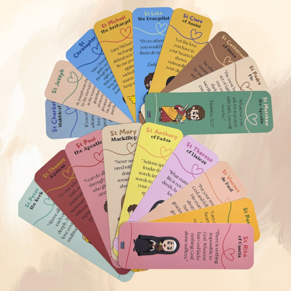 Bookmarks (20 x Saint Bookmarks) – Pockets of Heaven