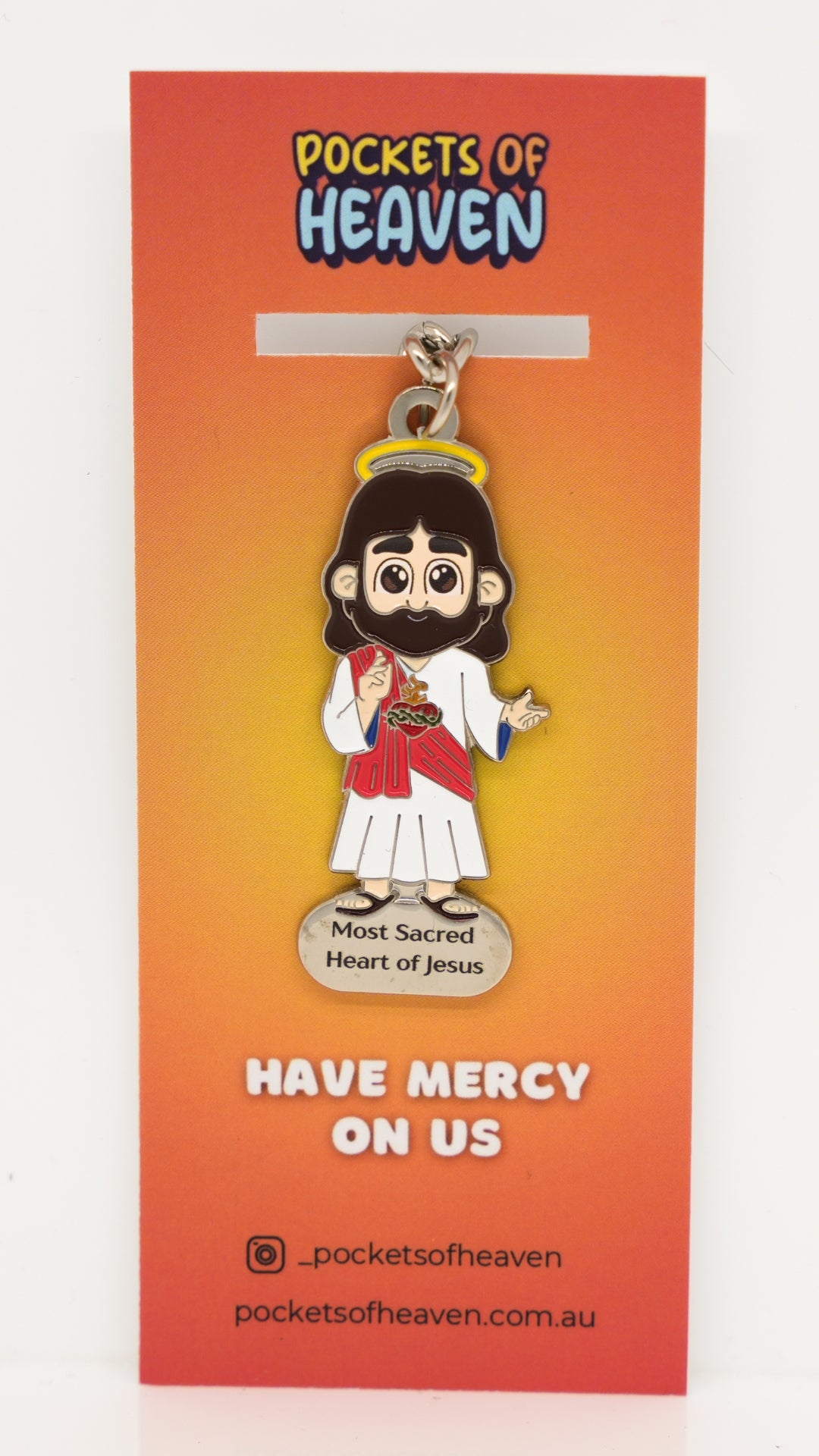 Most Sacred Heart of Jesus Keyring – Pockets of Heaven