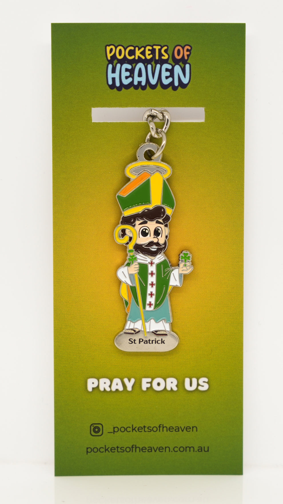 St Patrick Keyring – Pockets of Heaven